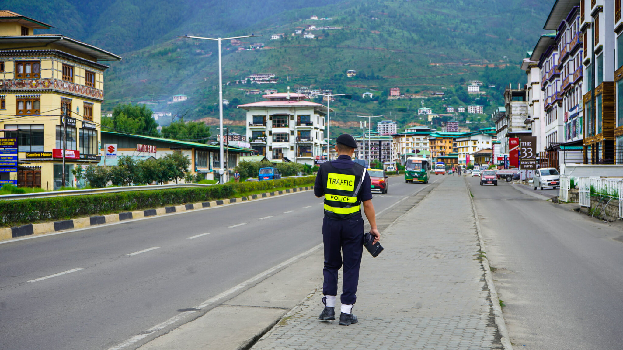 Traffic Lights in Bhutan - Little Bhutan